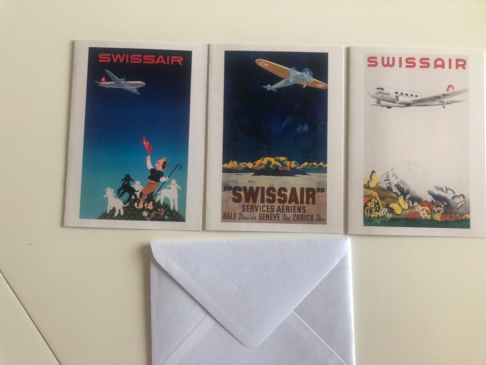 Swissair Plakat-Karten (Gebraucht) in Bassersdorf für CHF 6 – mit Lieferung auf Ricardo kaufen
