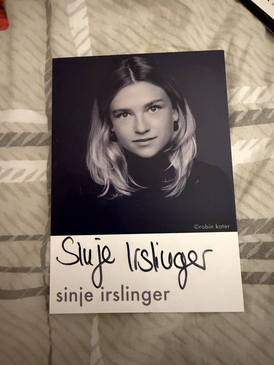 Sinje Irslinger Autogrammkarte (Gebraucht) in Rüschlikon für CHF 2 ...
