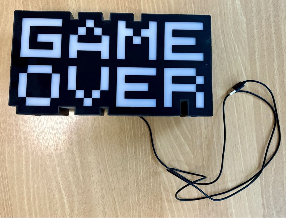 Lampe LED "Game Over" rétro gaming | Kaufen auf Ricardo