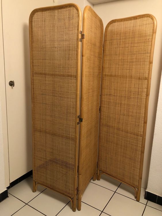 Schöner Paravent aus Rattan | Kaufen auf Ricardo