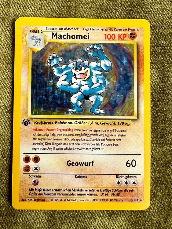 Machomei First Edition Holo Base Set - 8/102 | Kaufen auf Ricardo