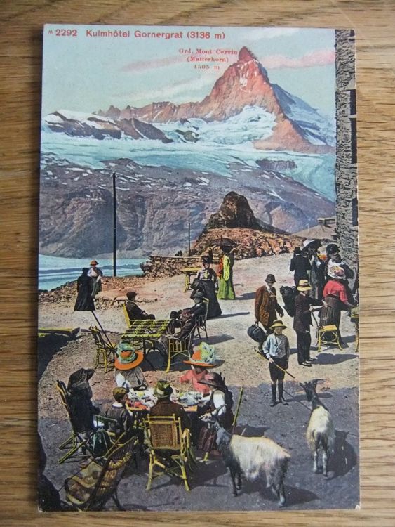 Zermatt Aussicht beim Kulmhotel Gornergrat Matterhorn (Gebraucht) in St. Niklaus VS für CHF 5.5 ...