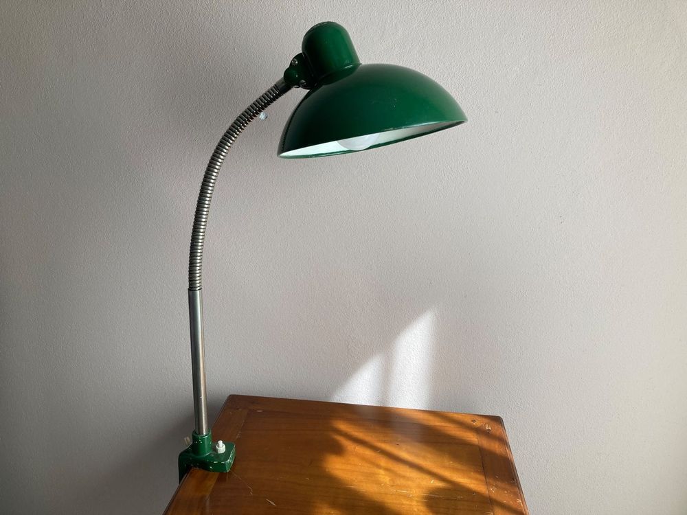 Kaiser Idell grün Schwanenhals vintage | Kaufen auf Ricardo