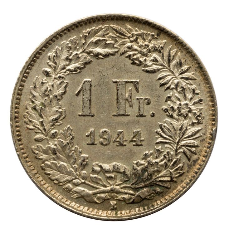 Schweiz - 1 Franken - 1944 - UNZ (Gebraucht) in Rotkreuz für CHF 12.5 – mit Lieferung auf ...