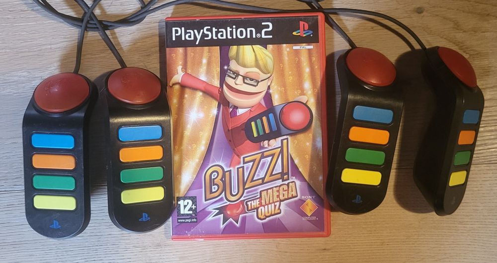 PS2 Buzz: The Mega Quiz mit Buzzern (Gebraucht) in Hallau für CHF 2 ...