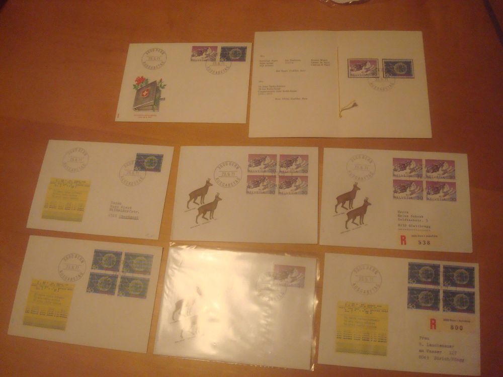 CH 1971 FDC SpezialBrief einzeln und 4er | Kaufen auf Ricardo