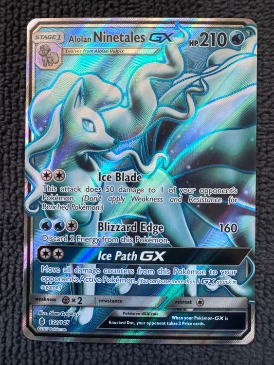 Pokemon Alolan Ninetales GX Fullart ENG | Kaufen auf Ricardo