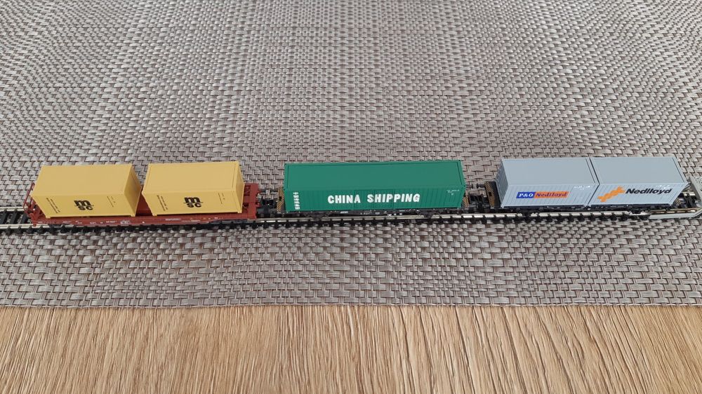 2 Containerwagen und ein Taschenwagen mit Container (Gebraucht) in ...