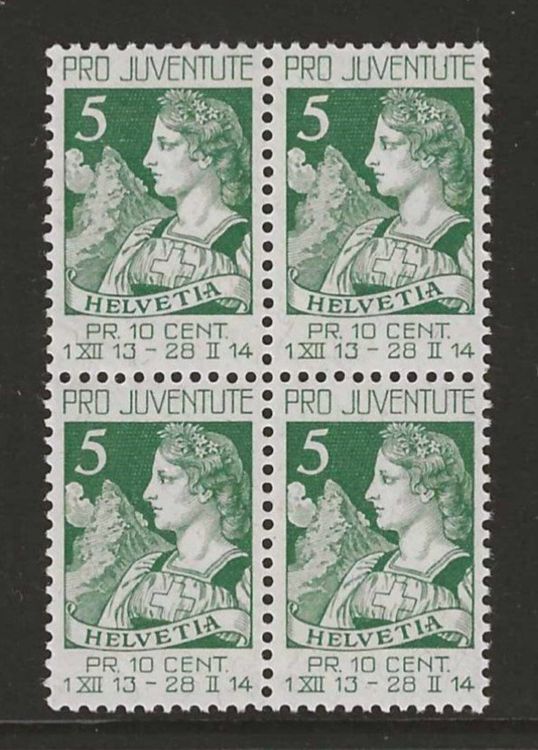 1913 : Pro Juvent. Nr. J1 im VB ** (Neu (gemäss Beschreibung)) in ...