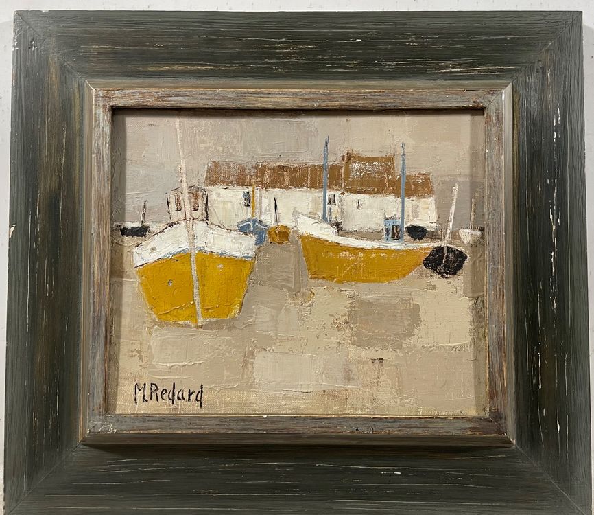 Maurice Redard (1922-1987) Gemälde - Hafenszene (Gebraucht) in Root für ...