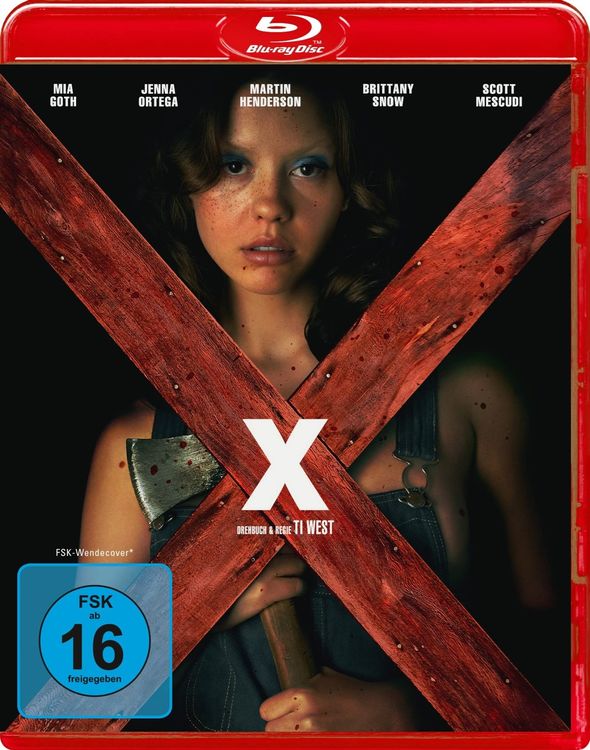 X (2022) UNCUT/Ti West/Mia Goth/Jenna Ortega/A24/Blu-ray (Neu (gemäss Beschreibung)) in ...