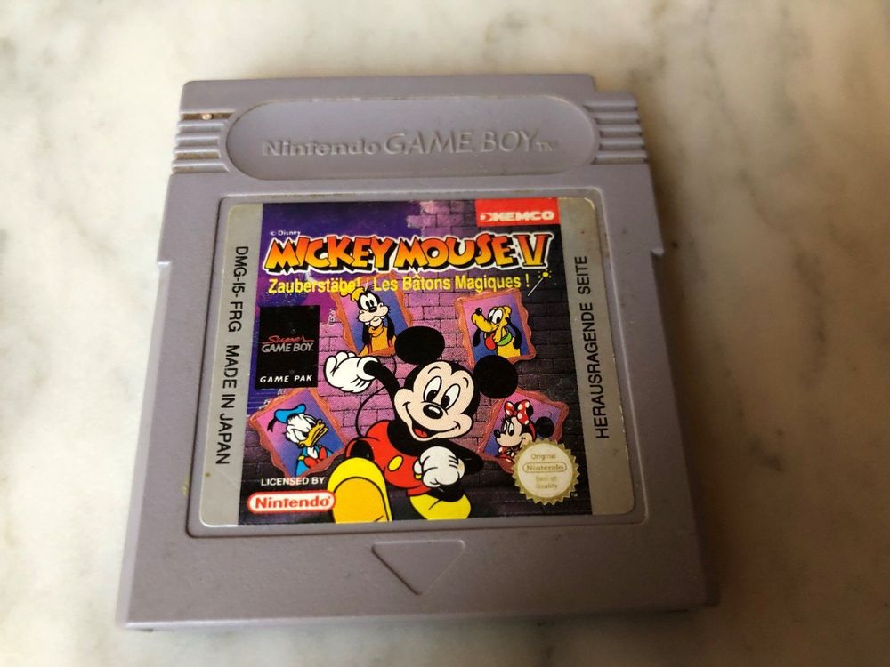 MICKEY MOUSE V ZAUBERSTÄBE SPIEL FÜR NINTENO GAME BOY (Gebraucht) in ...