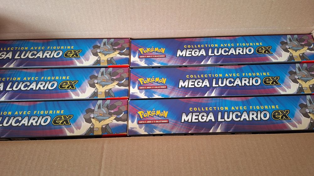6 x Collection Avec Figurine Mega Lucario ex Box Francaise (Neu und ...