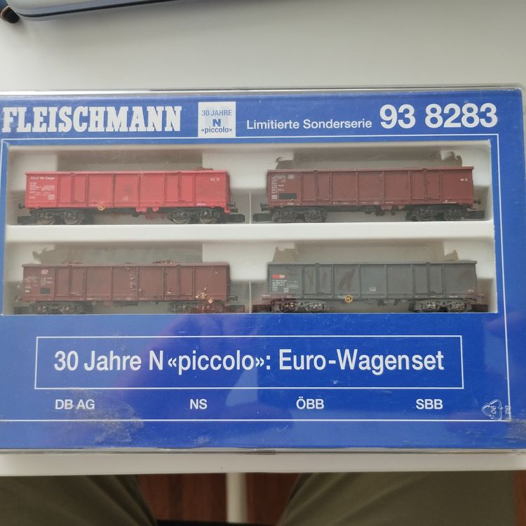 Fleischmann N Piccolo Euro-Wagenset, 30 Jahre (Gebraucht) in Samstagern ...
