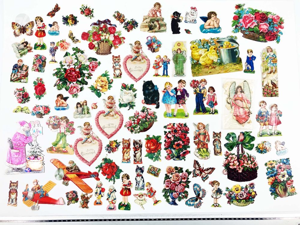 Poesiebilder Glanzbilder Antik 1930s Scrapbook Poesiealbum | Kaufen auf Ricardo