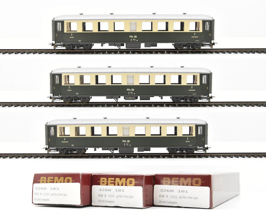 Bemo 3x Stahlwagen der RhB, H0m GS mit OVP (Gebraucht) in St. Gallen für CHF 85 – mit Lieferung ...
