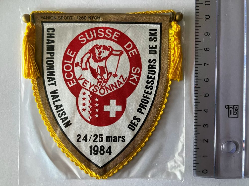 Vintage Fanion/Wimpel ESS VEYSONNAZ - 24/25 mars 1984 (Neu und ...