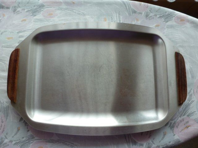 Service Platte mit Holzgriff | Kaufen auf Ricardo