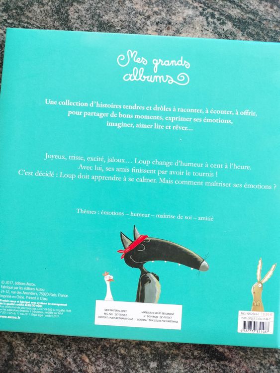 Le loup qui apprivoisait ses émotions (grand format) dès 3a (Neuf (Voir ...