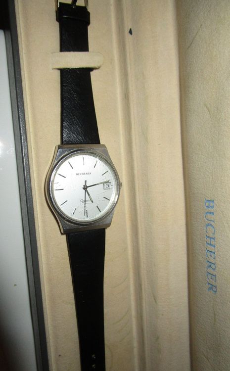 vintage Bucherer Quartz Uhr mit Box | Kaufen auf Ricardo