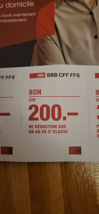 SBB CFF 200.- AG | Kaufen auf Ricardo