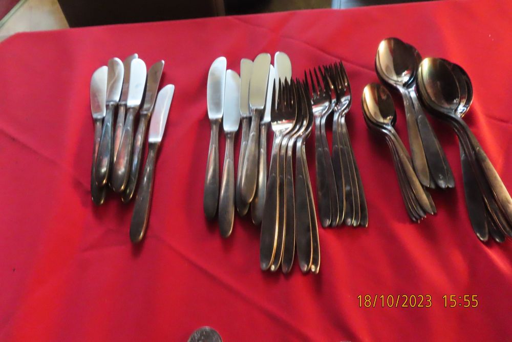 Wellner 90 Silber, 42teilig neu, oxidiert leicht ModSinfonie (Neu (gemäss Beschreibung)) in ...