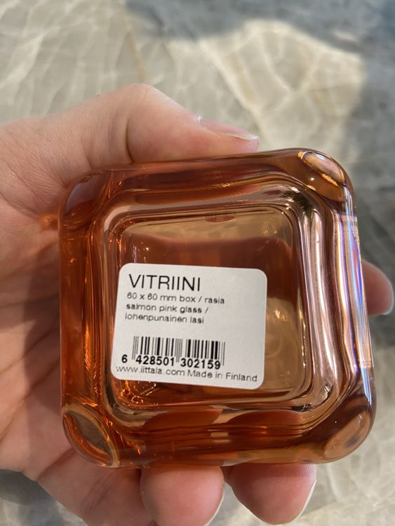 New Set of 2 Iittala Vitriini box, 60x60mm (Neu und originalverpackt ...