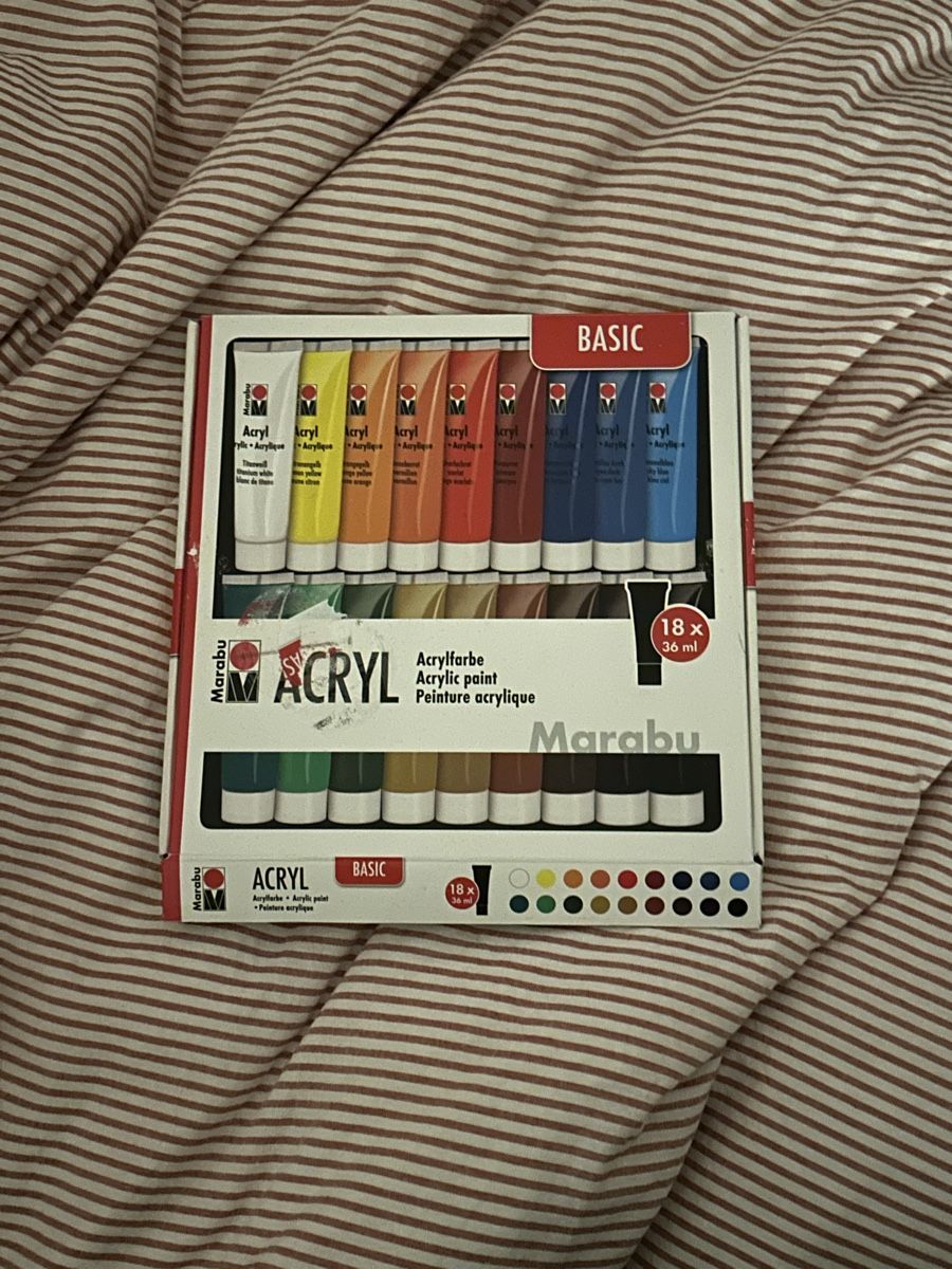 Marabu Acrylfarben Set, 18 Farben (Gebraucht) in Winterthur für CHF 8 – mit Lieferung auf ...