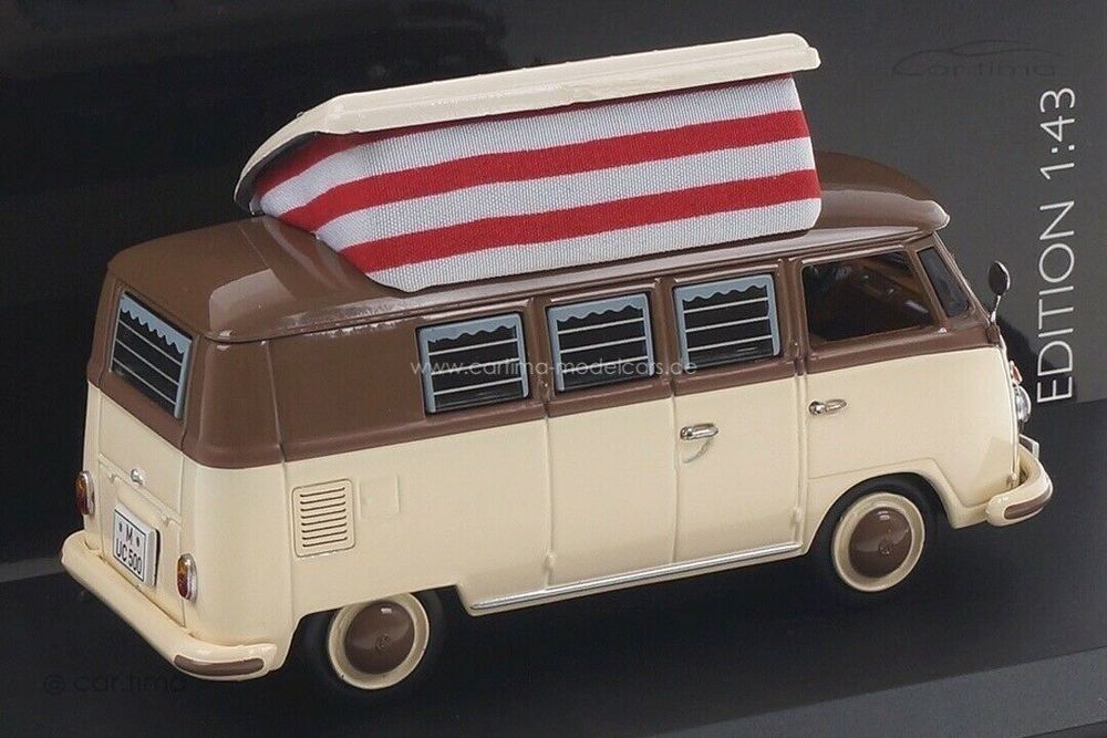 VW T1c Camping Bus 1963-1967 biege / dunkelbraun 1:43 | Kaufen auf Ricardo