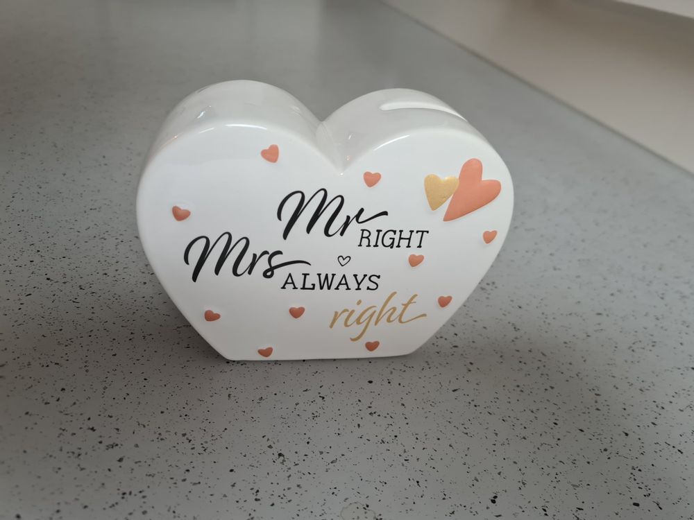 Kasseli Hochzeit Spardose Geschenk mr. und mrs. (Neu und originalverpackt) in Grosswangen für ...