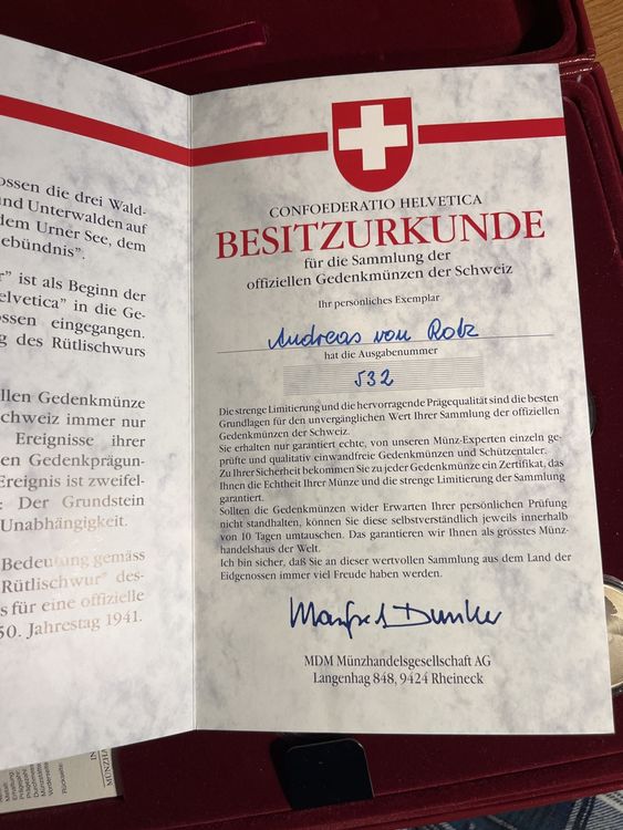 Gedenkmünzen Sammlung Schweiz 5 Franken PP Polierte Platte (Gebraucht) in Sarnen für CHF 135 ...