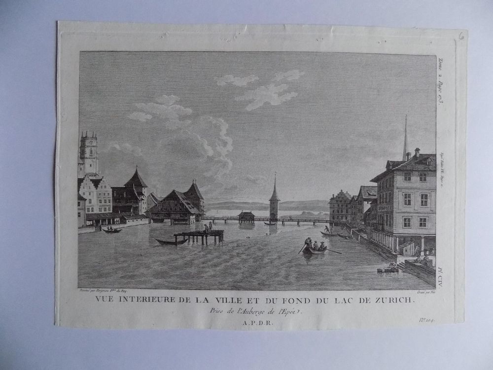 Zürich Kupferstich 1780 | Kaufen auf Ricardo