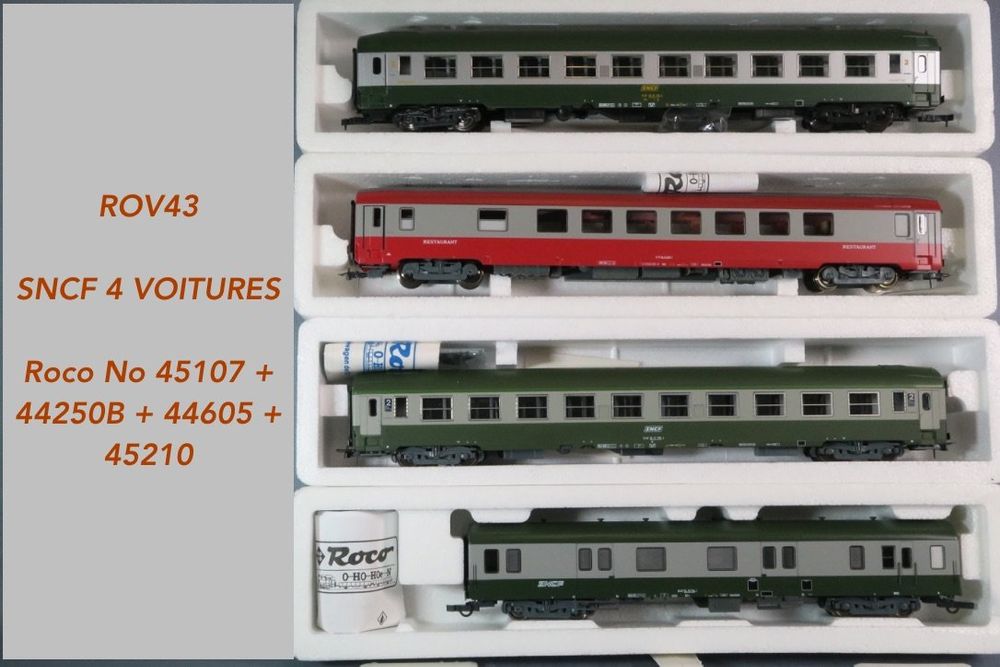 ROV43 SNCF Roco No 45107 + 45210 + 44605 + 44250B | Kaufen auf Ricardo