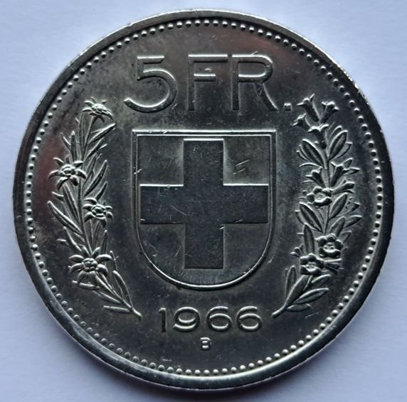 5 Franken Silber 1966 | Kaufen auf Ricardo