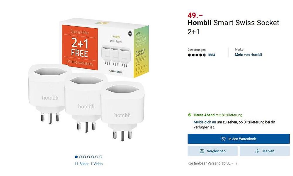 Hombli Smart Swiss Socket - Smart Plug (Gebraucht) in Utzenstorf für ...