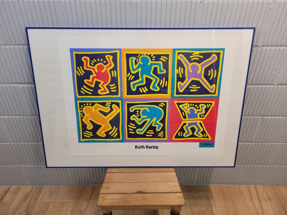 1986/1995 Dancers-Yellow by Keith Haring Plakat Poster Bild (Gebraucht ...