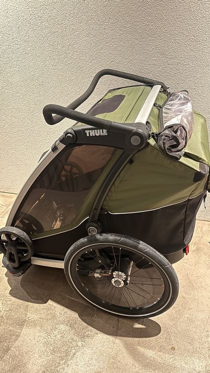 Thule Chariot Cab 2, Aluminium/Cypress Green (Neu (gemäss Beschreibung ...