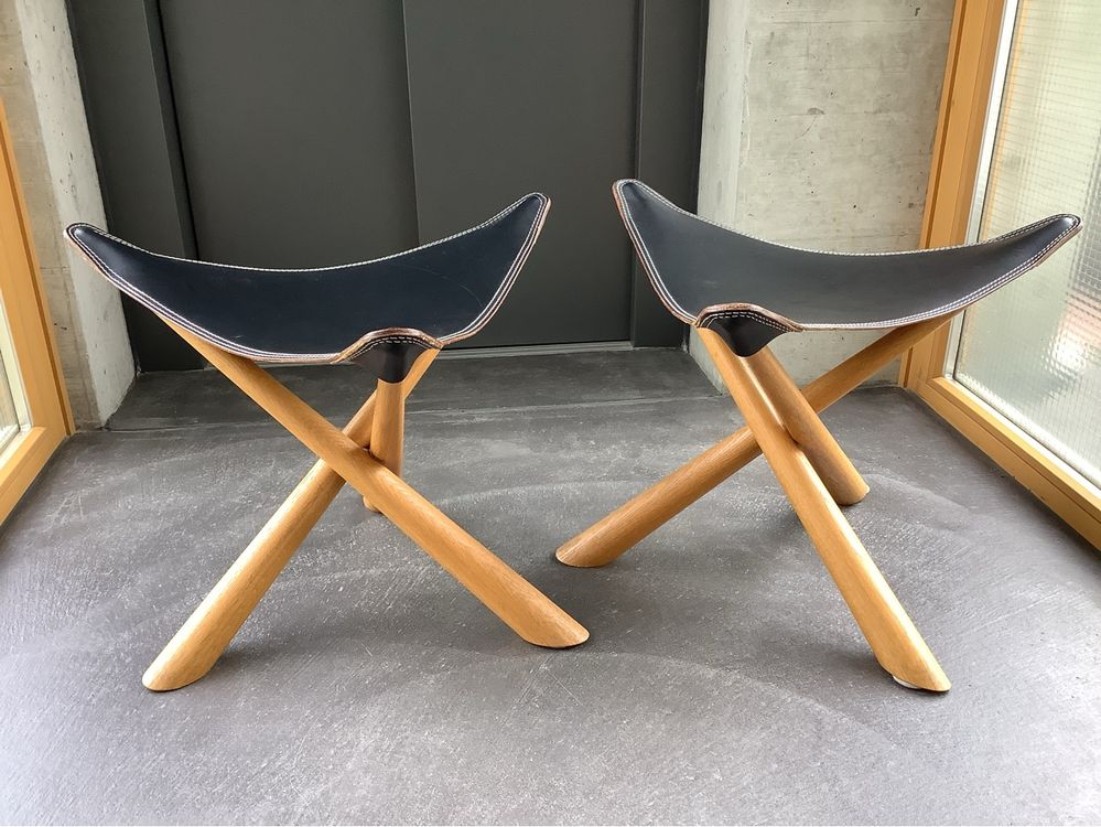 Schweizer Designer Lederhocker Theodor Carl & Sons 2013 (Gebraucht) in ...