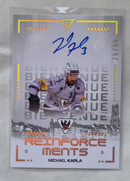 signed Reinforcements Michael Kapla Fribourg-Gottéron 26/60 (Neu ...