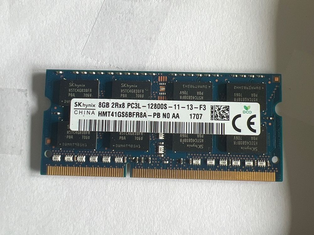 SK Hynix 8GB 2Rx8 PC3L - 12800S / HMT41GS6BFR8A - PB NO AA | Kaufen auf ...