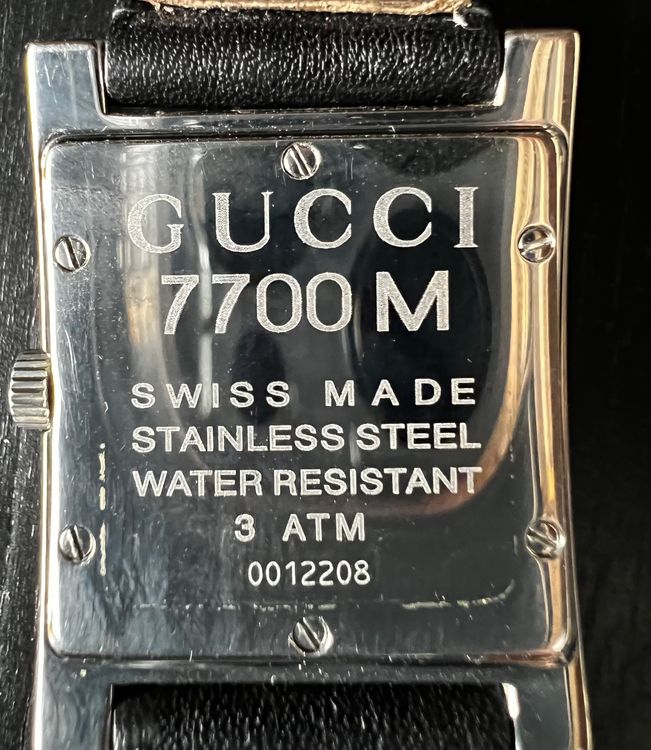 Original GUCCI Uhr 7700 M mit Original Box Zubehör (Gebraucht) in ...