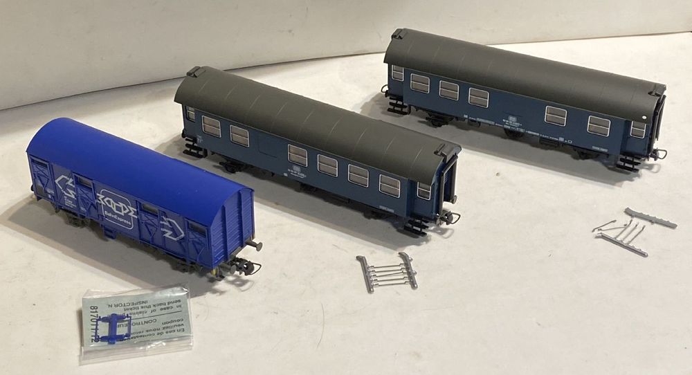 Roco 3 Bautrupp/Güter-Wagen: 46417, 44320A, 44321A in OVP (Gebraucht ...