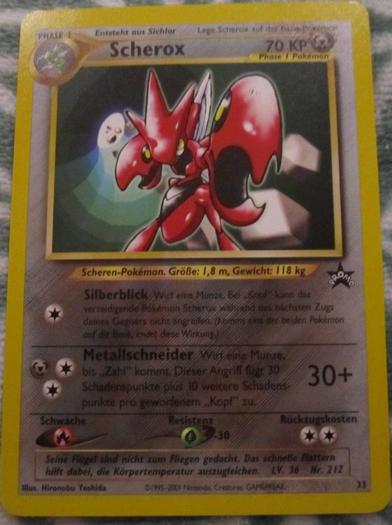 Pokémon Sammelkarte Scherox Wizards Black Star Promos 33 | Kaufen auf ...