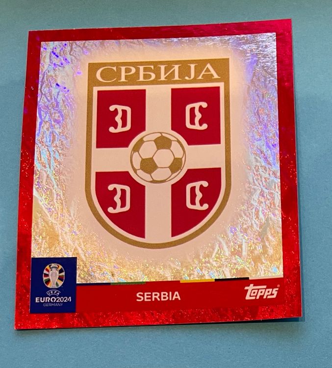 Topps Euro 2024 Sticker SRB 1 - Wappen Serbien (Gebraucht) in Lengwil ...