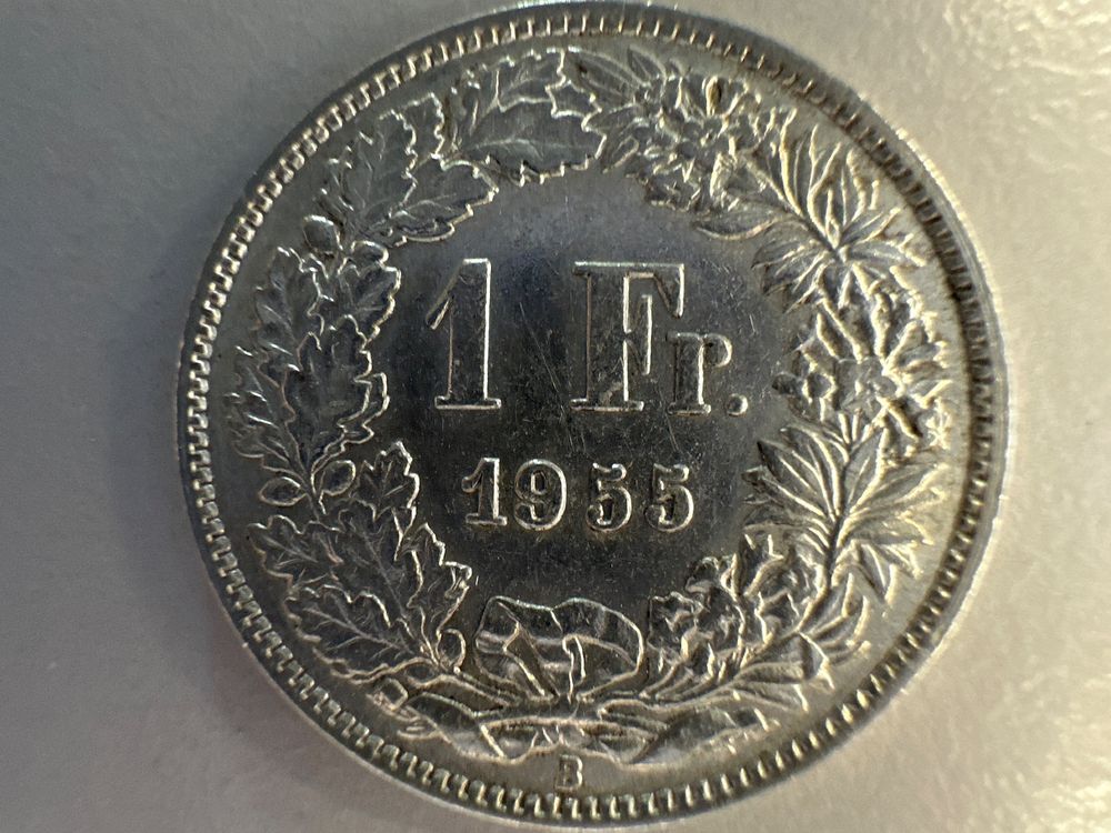 1 Fr. Silber Schweiz 1955 -vz (Gebraucht) in Herisau für CHF 30 – mit Lieferung auf Ricardo kaufen