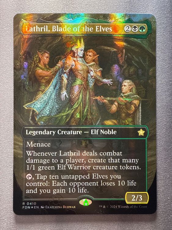 Lathril, Blade of the Elves MANA FOIL 0410 Foundations (Neu (gemäss Beschreibung)) in Windlach ...