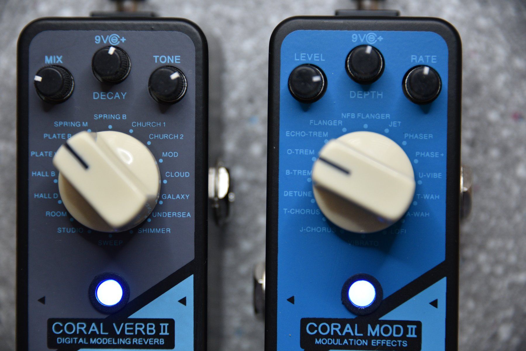 4 Valeton Coral Effektpedale: Reverb, Delay, Mod. und Tuner (Gebraucht ...
