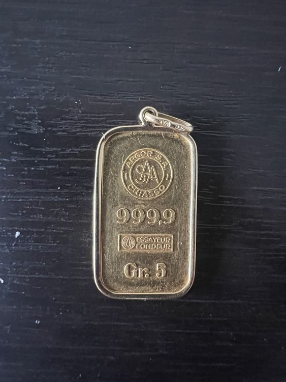 Goldbarren- 5 g 999.9 Argor S.A Chiasso (Gebraucht) in Luchsingen für CHF 370 – mit Lieferung ...