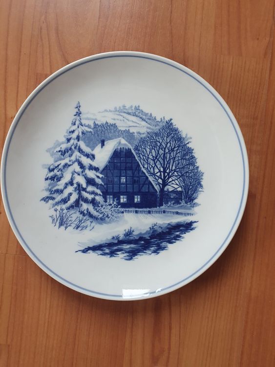Original Meissen Porzellan Teller Wintermotiv | Kaufen auf Ricardo