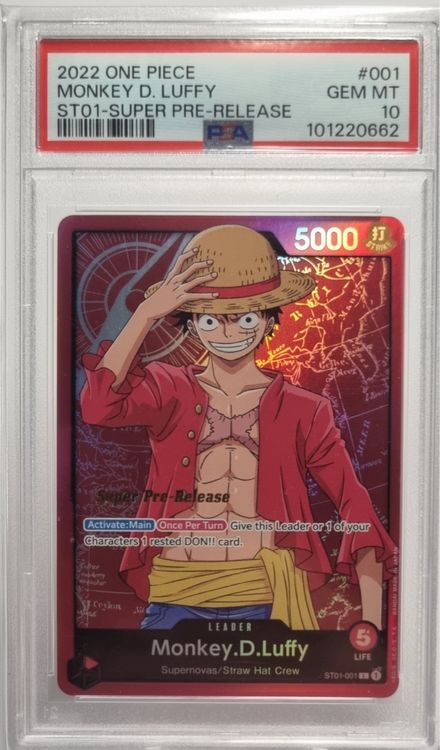 Monkey D Luffy Super Pre-Release ST01 PSA 10 Gem Mint (Neu (gemäss Beschreibung)) in Dietikon ...